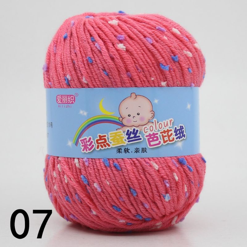 Benang Kait Dot Yarn Crochet Yarns Knitting Yarn Benang Soft Berry Dot ...