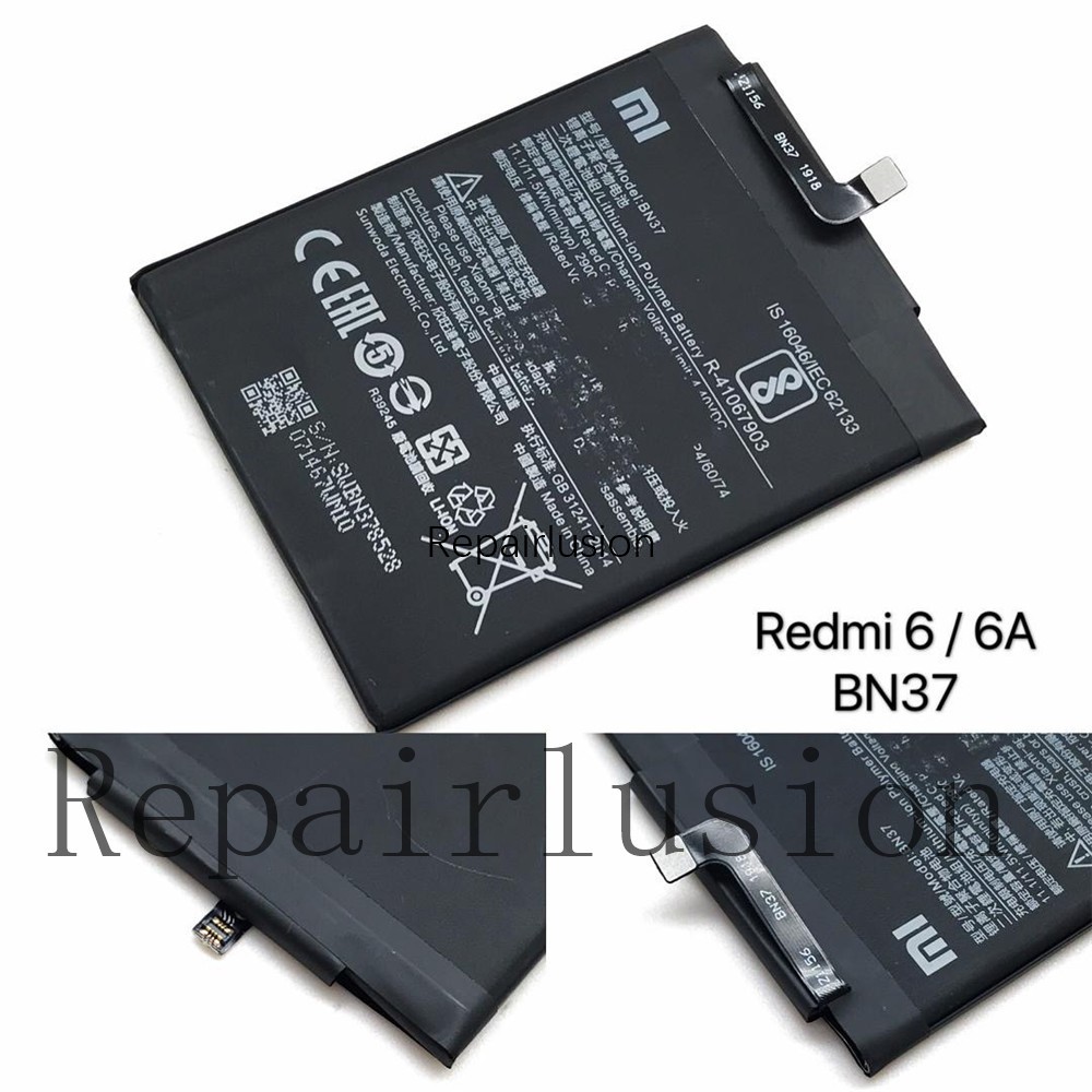 BATERI REDMI 6 REDMI 6A BN37 2900MAH REDMI 7 REDMI NOTE 6 BN46 3900MAH ...