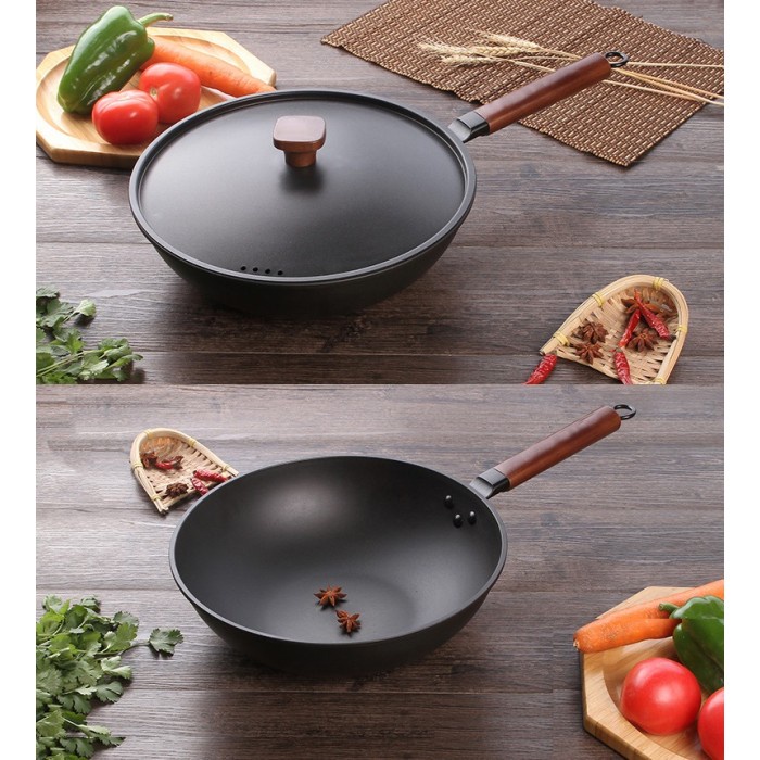 OSUKI Classic Iron Cooking Pan (30cm) | Kuali Masak | Shopee Malaysia