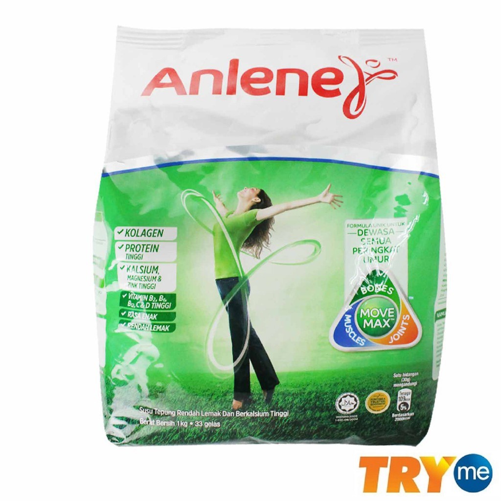 Anlene Original Milk Powder (1kg) | Shopee Malaysia