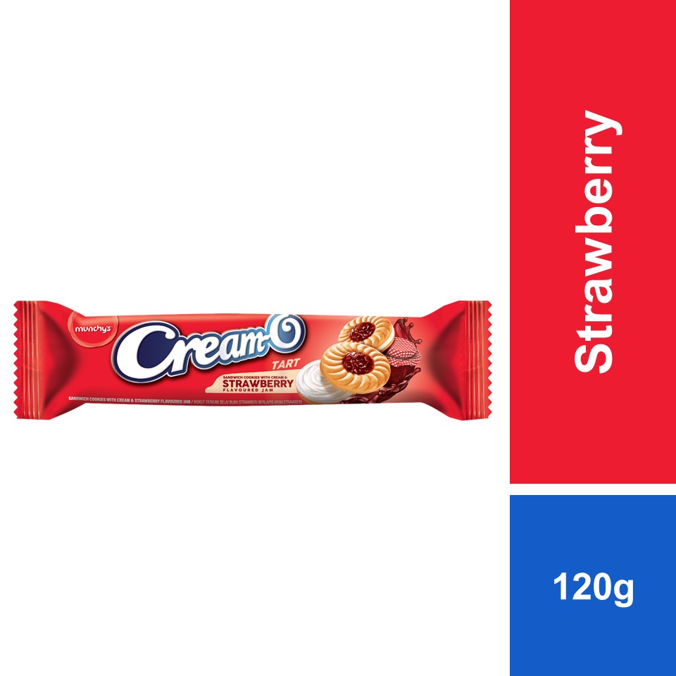 Munchy's Cream-O Tart Strawberry 120g | Shopee Malaysia