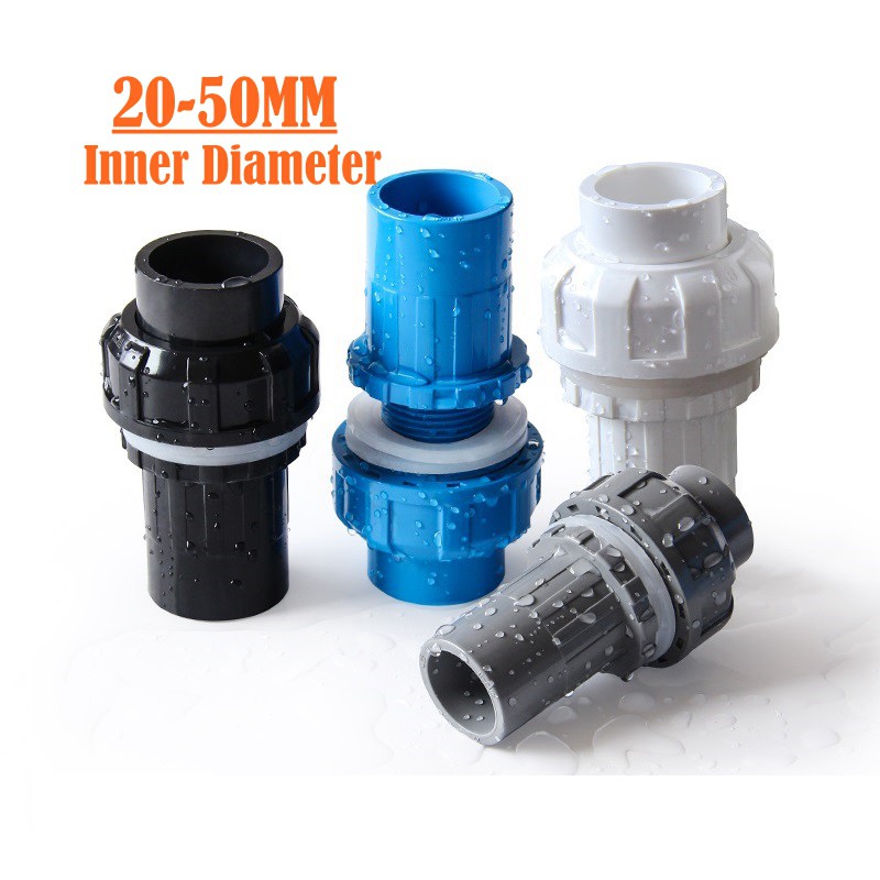 20-50mm PVC PIPE FITTING FISH TANK CONNECTOR UNION JOINT | Shopee Malaysia