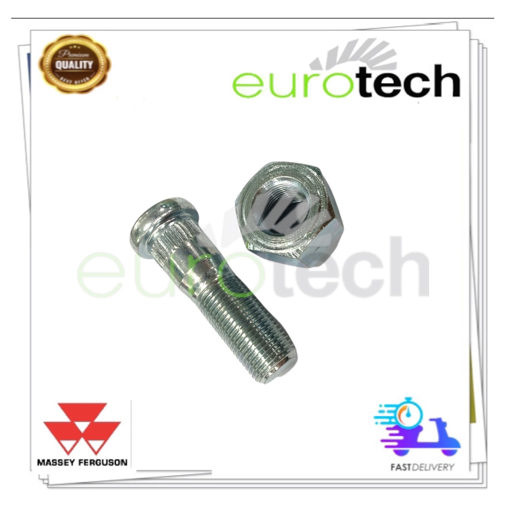 Rear Axle Bolt & Nut Tayar Belakang Tractor MF 185/290 (893017/881162 ...