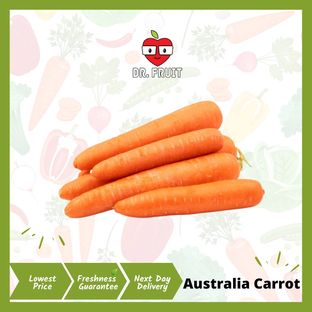 Australia Carrot (400g-500g) 澳洲萝卜 | Dr.fruit | Aus Carrot | Shopee Malaysia