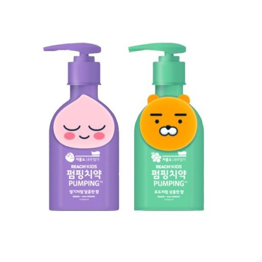 LG Kakao Friends Pumping Kids Low Fluoride Toothpaste 160g Low Fluoride ...