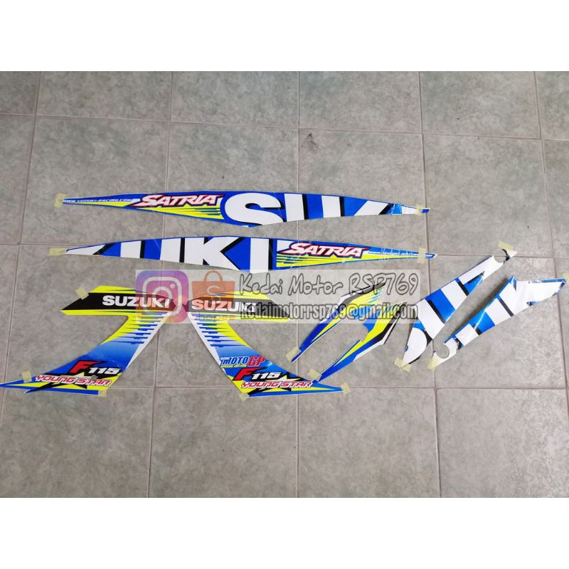 Sticker Suzuki Satria Belang Body stripe | Shopee Malaysia
