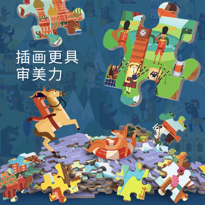 Mideer advanced puzzles 🌈level 7🌈good quality.Theme~ Geography (2 ...