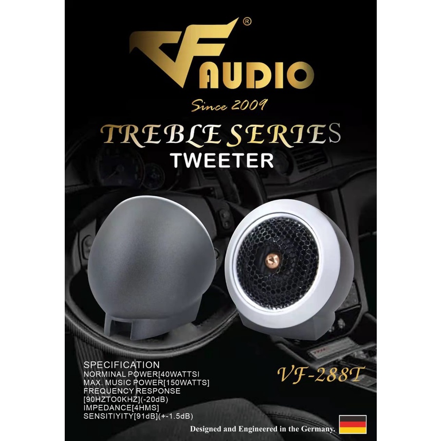 VF Audio Treble Series High Performance Car Tweeter Speaker VF-288T ...