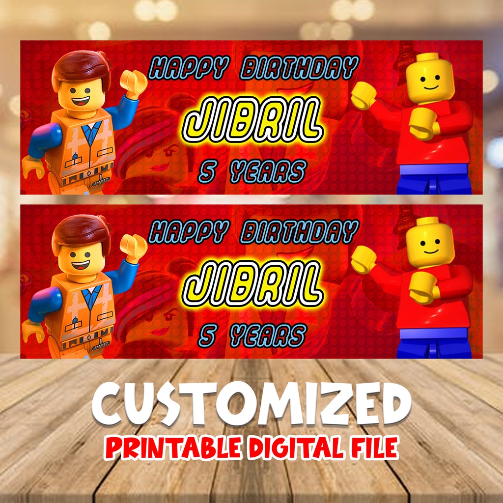 LEGO BIRTHDAY BANNER | Shopee Malaysia