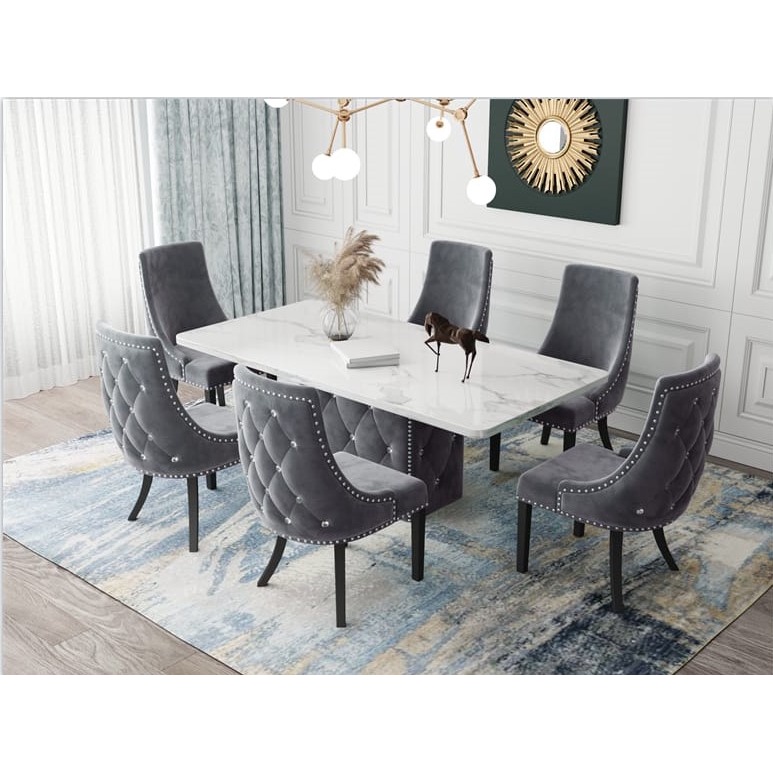 Europe Classic Classic Chesterfield Dining Marble Set Dining Table ...