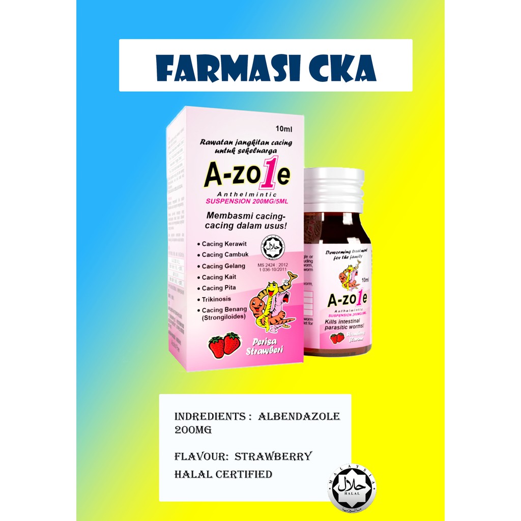 A-ZOLE SUSPENSION 200MG/5ML (10ML) | Shopee Malaysia
