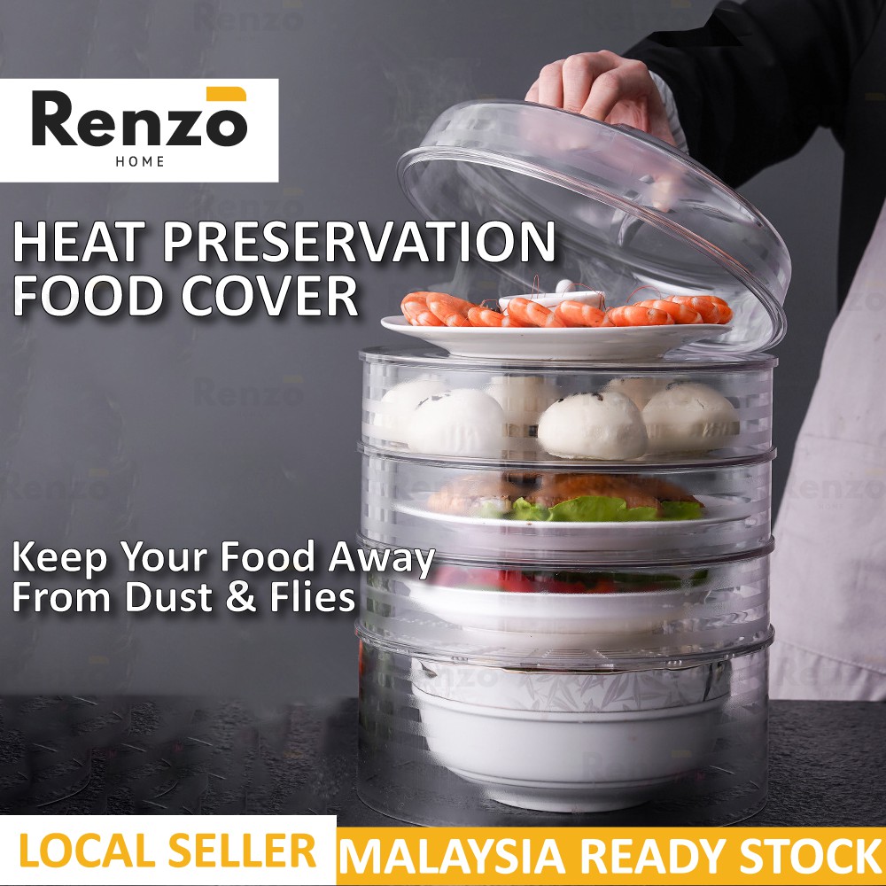 Stackable Food Cover Dish Plastic Storage Kitchen Container Tudung Saji ...