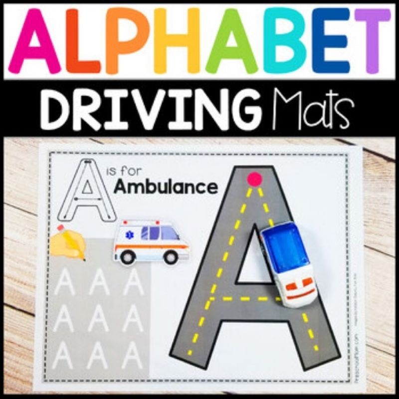 🌈PRINTABLE PDF🌈 Fine Motor Alphabet Activity Mats: Drive & Write ...