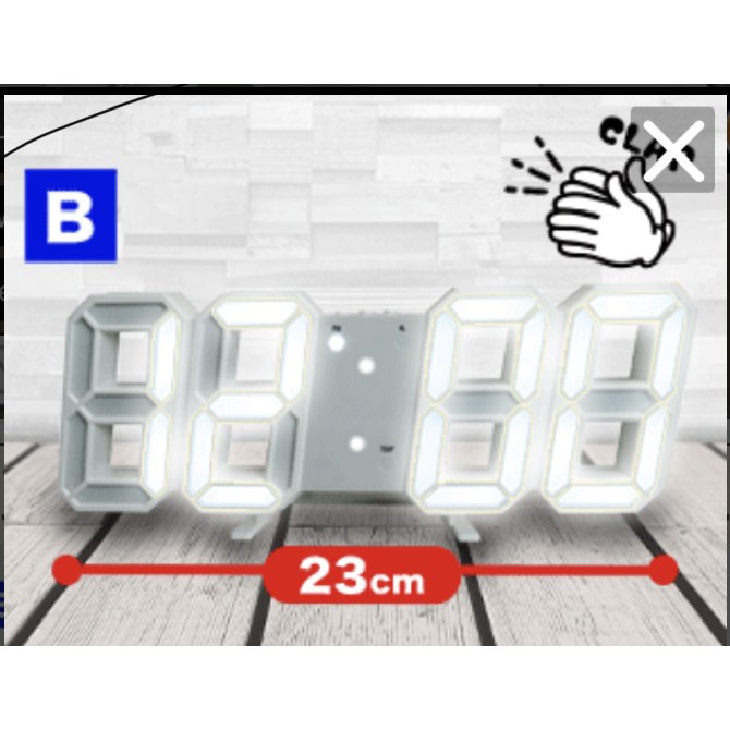 LED Sensor Clock - White based | Shopee Malaysia