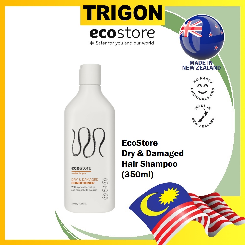 EcoStore Dry & Damaged Hair Shampoo (350ml) Made In New Zealand ...