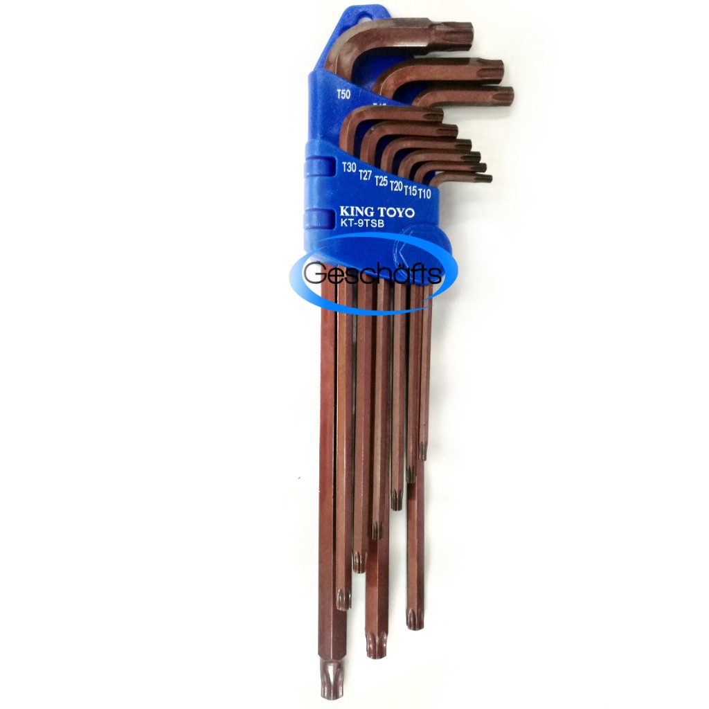 King Toyo 9pcs Extra Long Tamper Star Key Torx key Wrench Set | Shopee ...