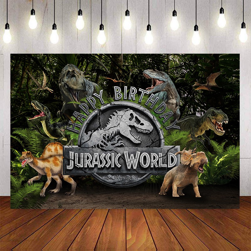 Jurassic Park Dinosaur Party Backdrop For Photo Studio Forest Children ...