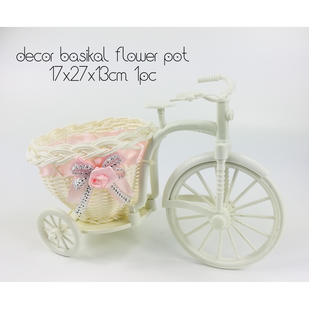 Decor hiasan basikal dan stroller flower pot 17x27x13cm 1pc | Shopee ...