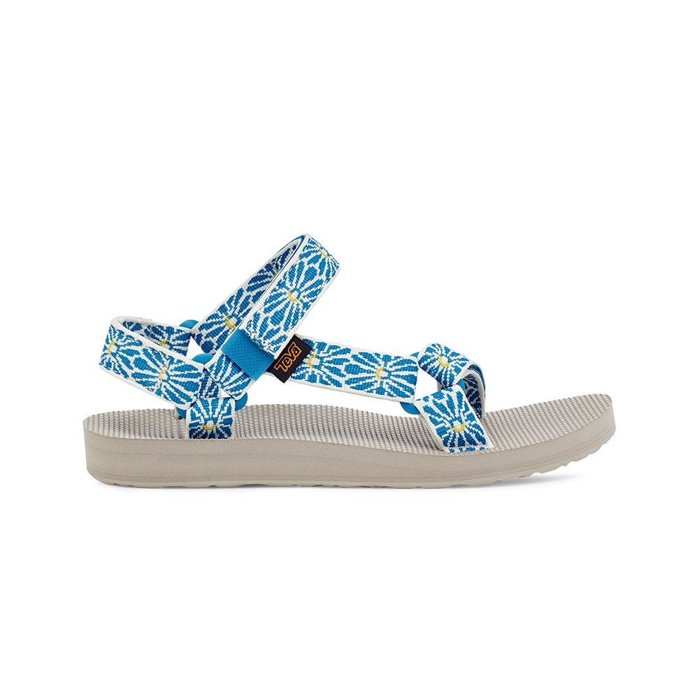 Teva Original Universal For Women - Flower Loom Birch Ibiza Blue ...