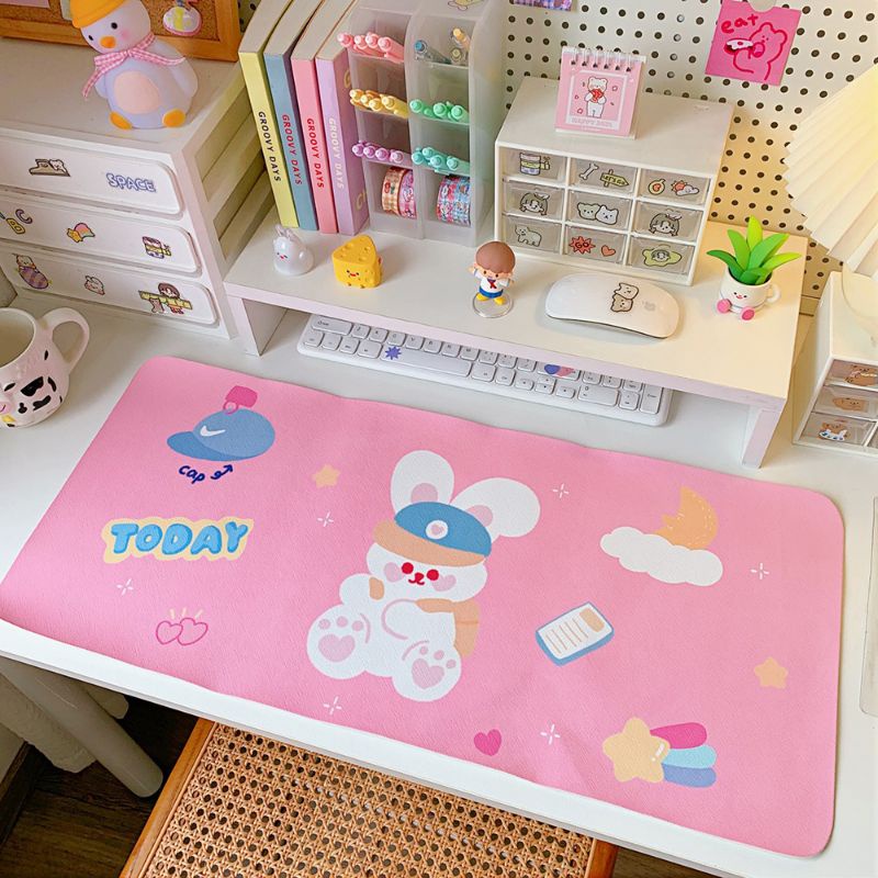 INS HOT [65cm×30cm] Study Table Mat Placemats Table Coaster Long Mouse ...