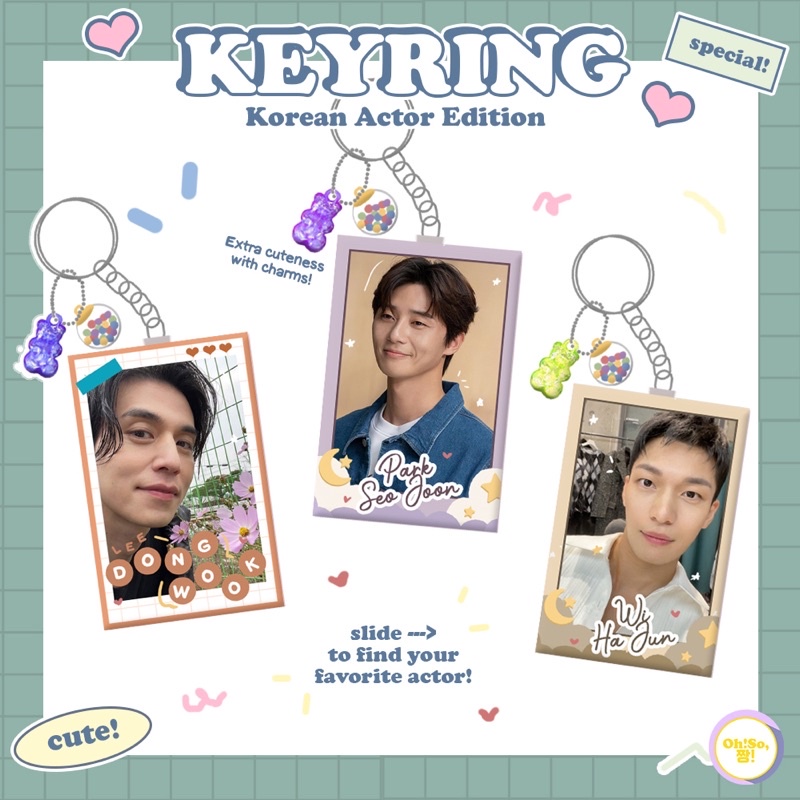 GANTUNGAN Kdrama ACTOR KEYRING KEYCHAIN DRAKOR DRAMA KOREAN KOREAN ...