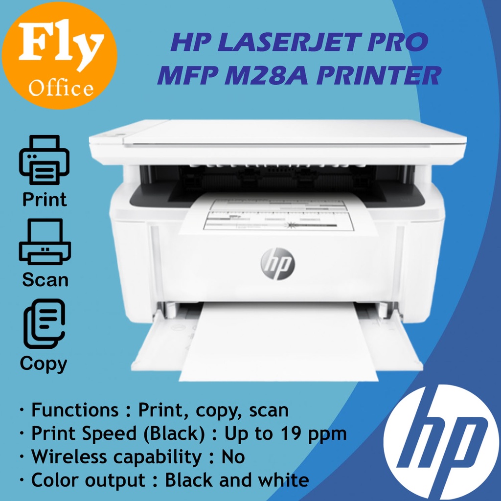HP M28A Mono LaserJet Pro Multi Function Printer - W2G54A (Print, Scan ...