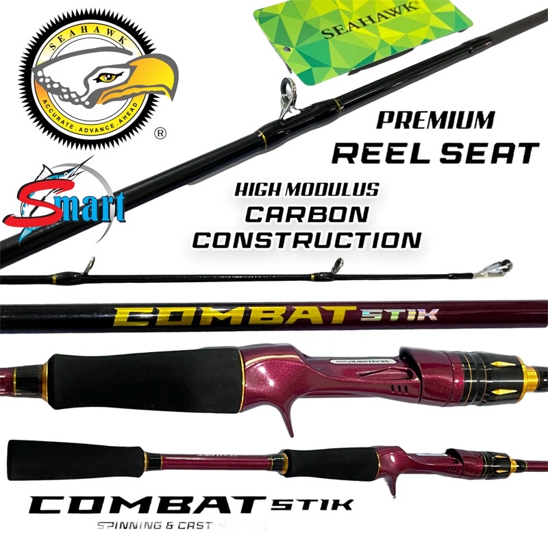 Seahawk COMBAT STIK Rod Bc 1piece And 2Piece / Kiler Toman , Ikan ...