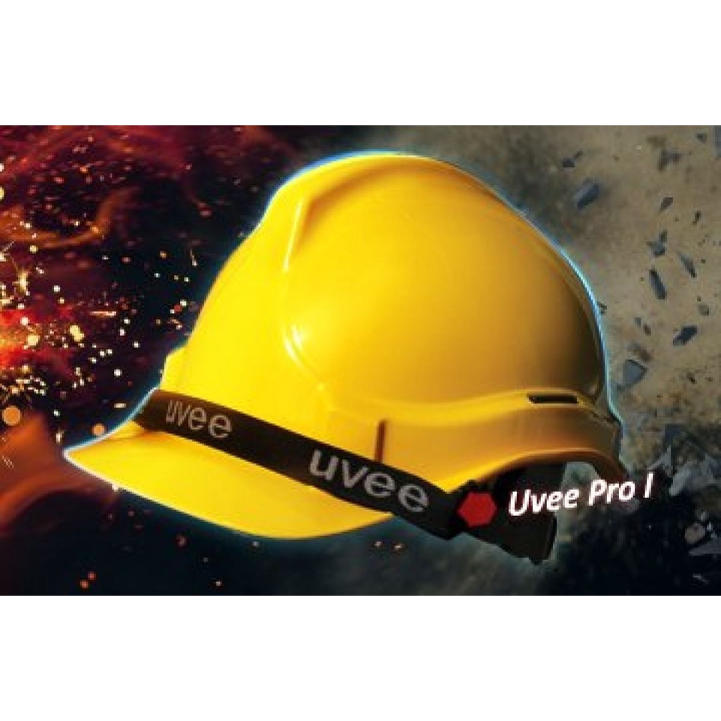 Uvee Pro White / Yellow Industrial Safety Helmet (SIRIM) | Shopee Malaysia