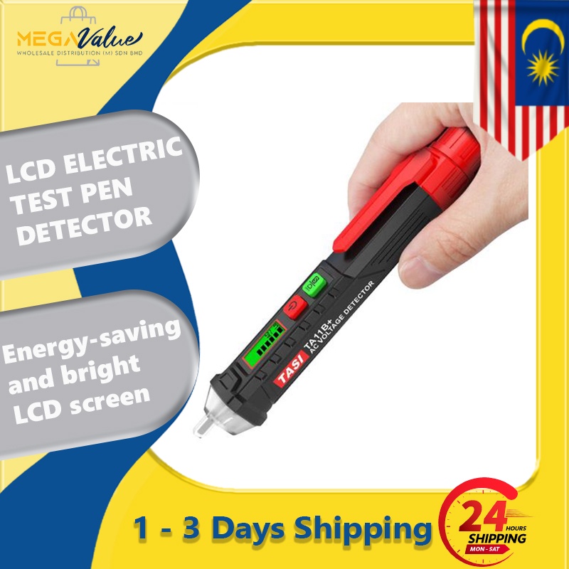 READY STOCK | Digital AC/DC Non-Contact Voltage Tester Compact Pen LCD ...