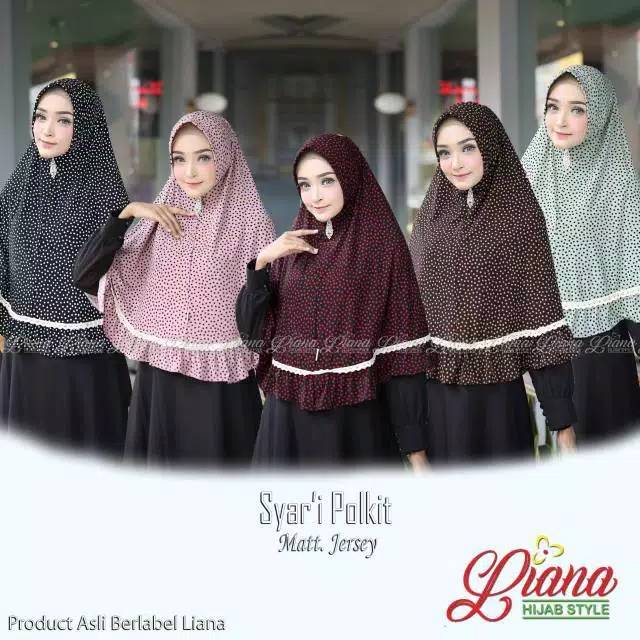 Bergo Shari Polkit ORIGINAL Liana Hijab | Shopee Malaysia