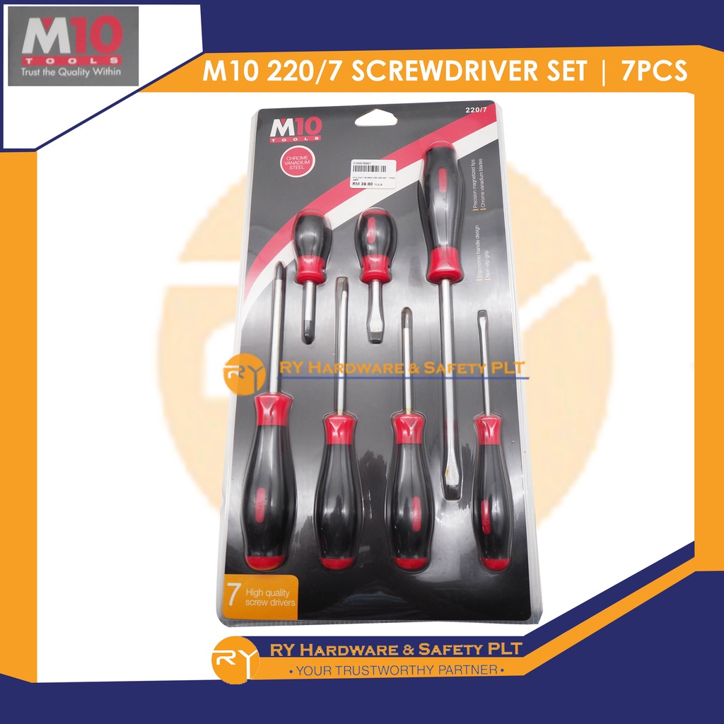 M10 220 / 7 SCREWDRIVER SET | 7PCS | 7 PASANG SET SKRU | Shopee Malaysia