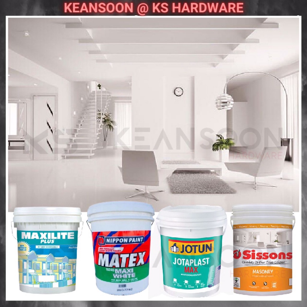 18lt Emulsion Paint Dulux Maxilite 15245 Nippon Matex 9102 Sissons ...