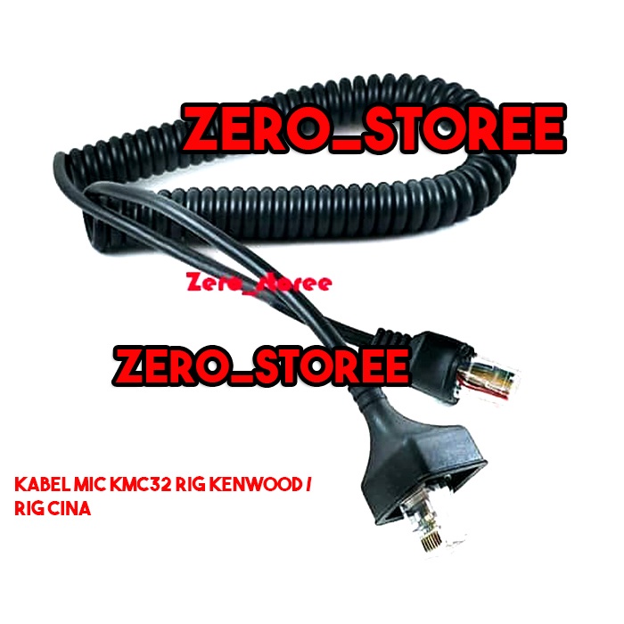 Kenwood Mic Cable Kenwood Spiral MIG Cable RAdio rig Kenwood Mic Cable ...