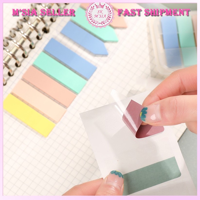 Pastel Sticky Note Transparent Colour Half Colour Sticky Note ...