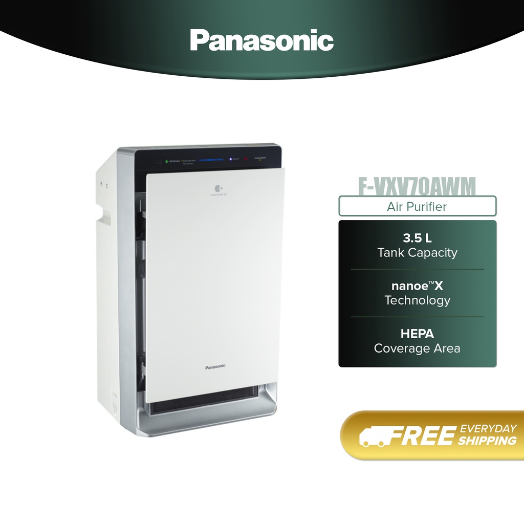 Panasonic Nanoex Air Purifier With Hepa Filter & Humidifying Function F ...
