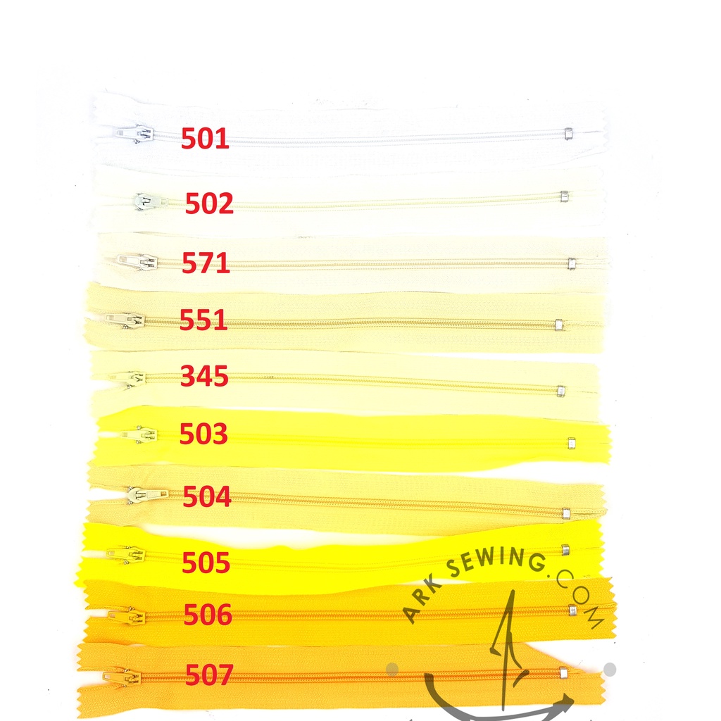 12pcs Zip kain Zip 8 inch Zip jahit Nylon Zipper ( MIX COLOUR ...