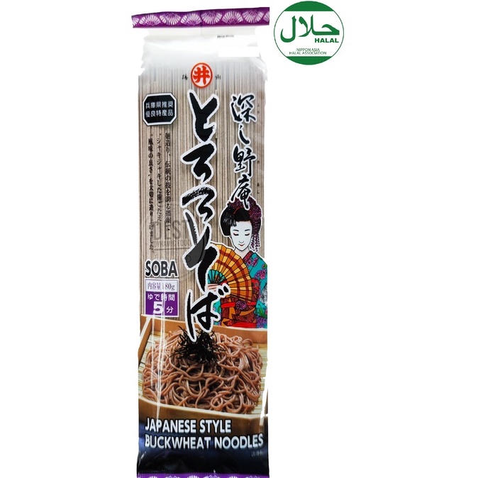 Toa Shokuhin Fukashinoan Tororo Soba 180g [HALAL] Dried Soba Buckwheat ...