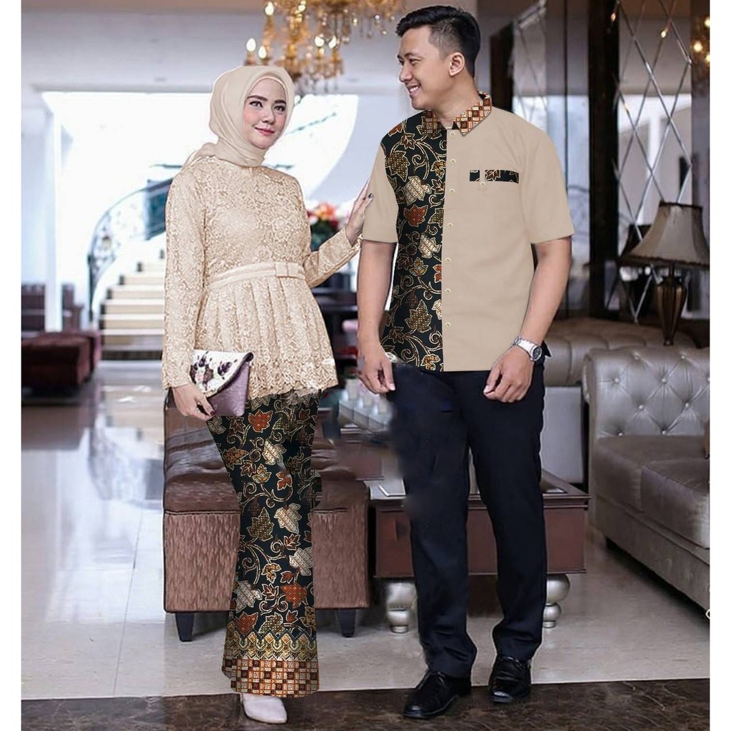 Xc - COUPLE Brocade BATIK/CP Brocade KEBAYA Girls And Boys | Shopee ...