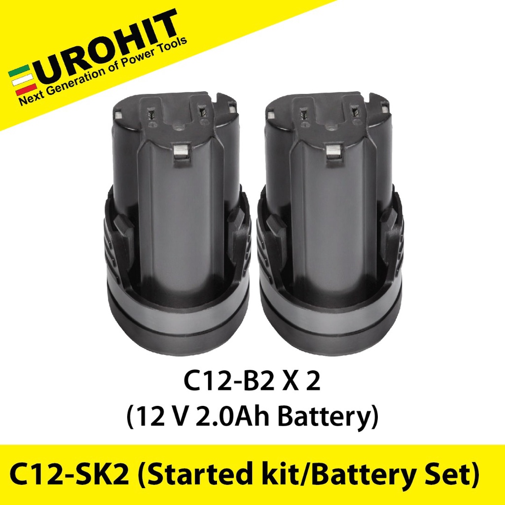 [EUROHIT] 12V | C12-B2- EH699 | 2.0 AH Lithium-Ion Battery Battery ...