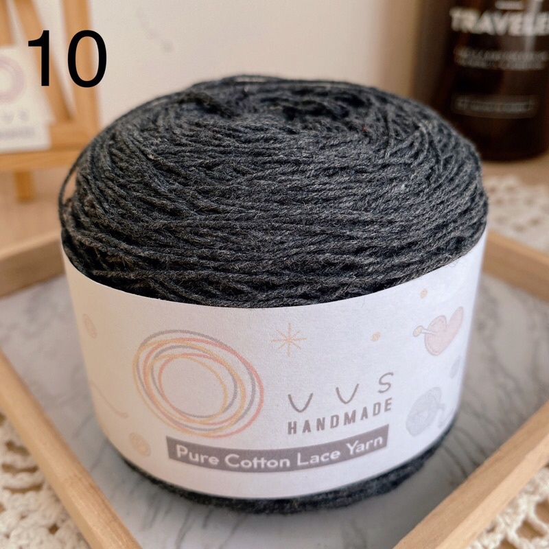 🇲🇾 1-24VVS Pure Cotton Lace Yarn Yarn Crochet yarn knitting Benang Kait ...