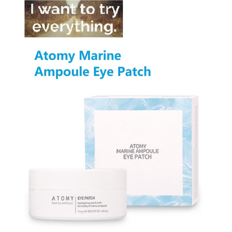 Atomy Marine Ampoule Eye Patch 海洋安瓶眼贴 (60 patch) | Shopee Malaysia