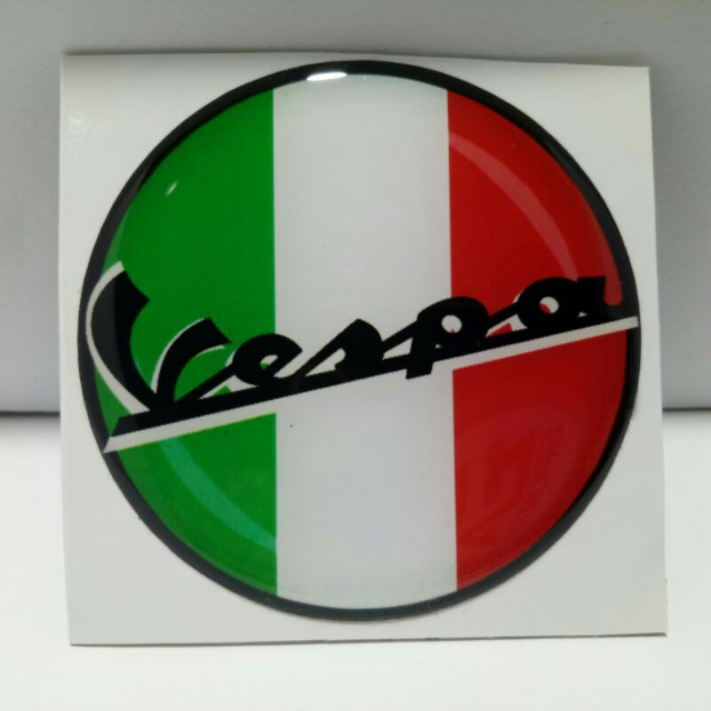 Vespa logo Embossed resin Sticker | Shopee Malaysia