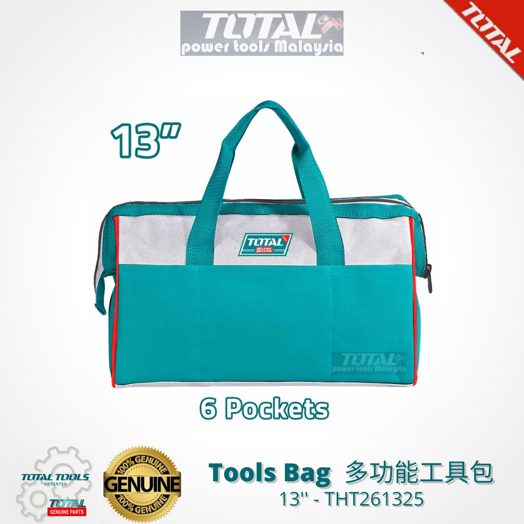 TOTAL Tools Bag 工具包 13'' / 16''- THT261325 THT261625 | Shopee Malaysia
