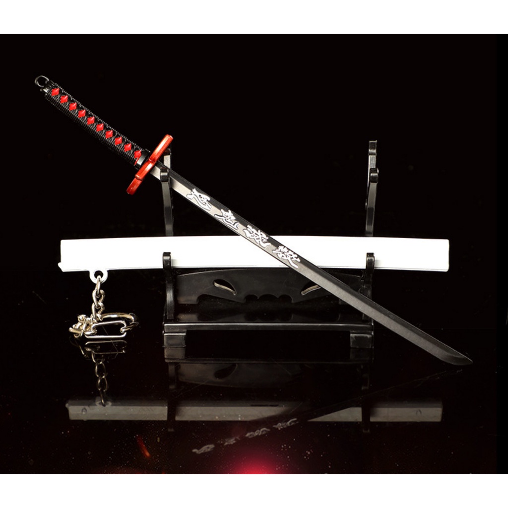 Demon Slayer keychain sword charm cosplay tanjiro rengoku zenitsu giyu ...