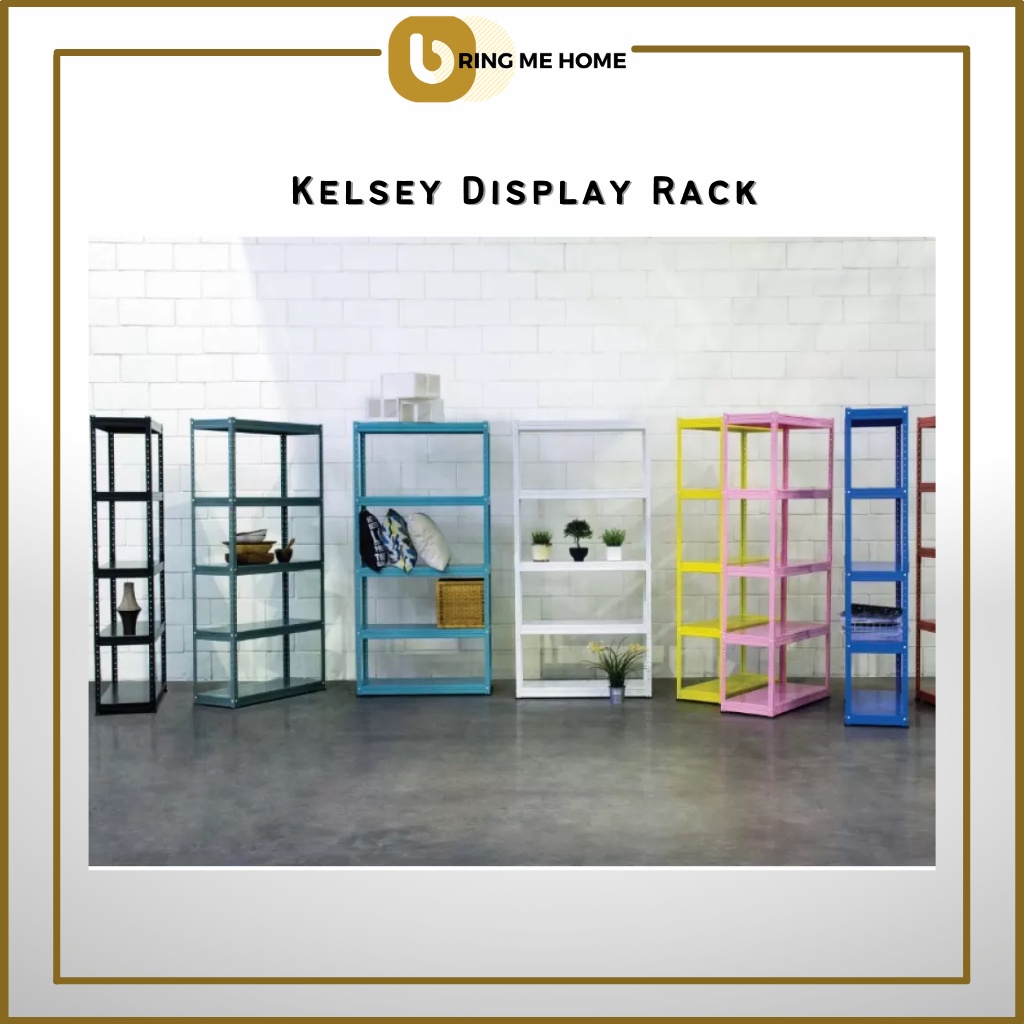 KELSEY Heavy Duty Metal Display Rack Display Cabinet Metal Rack ...
