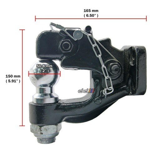 [READY STOCK] Heavy Duty 8 Ton Ball Combo Pintle Hook Tow Hook Hitch ...