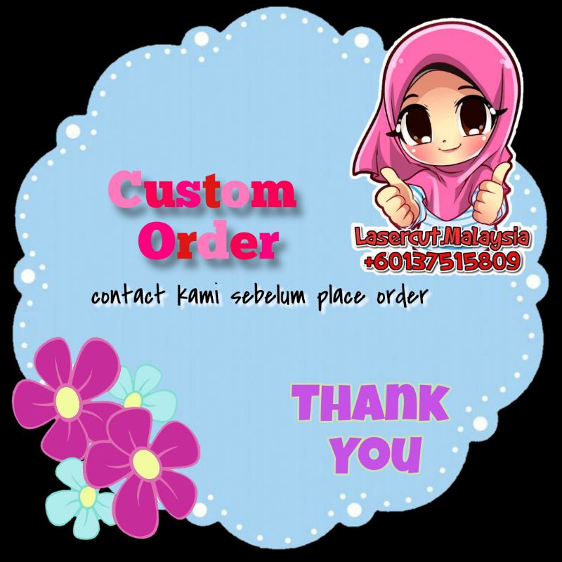 Custom Produk Handmade / PRE ORDER CUSTOM/lasercut malaysia | Shopee ...