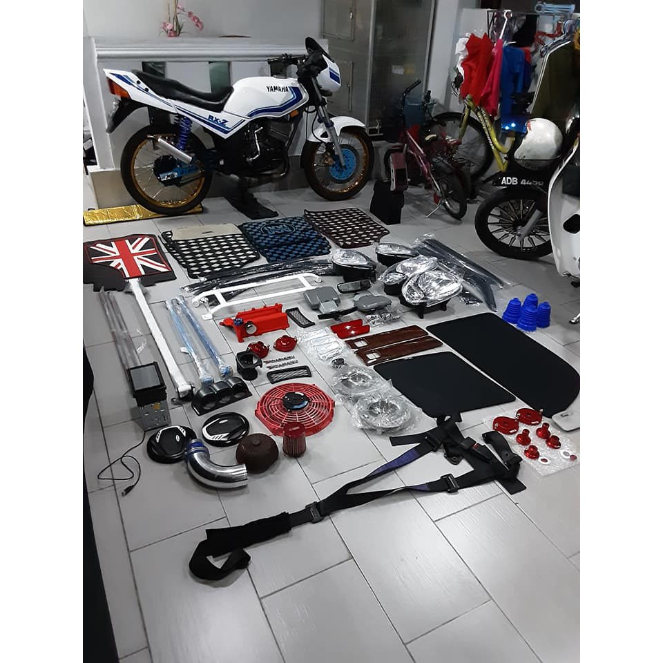 perodua kelisa kenari , lining crome ,handle crome,sunvisor,bar axle ...