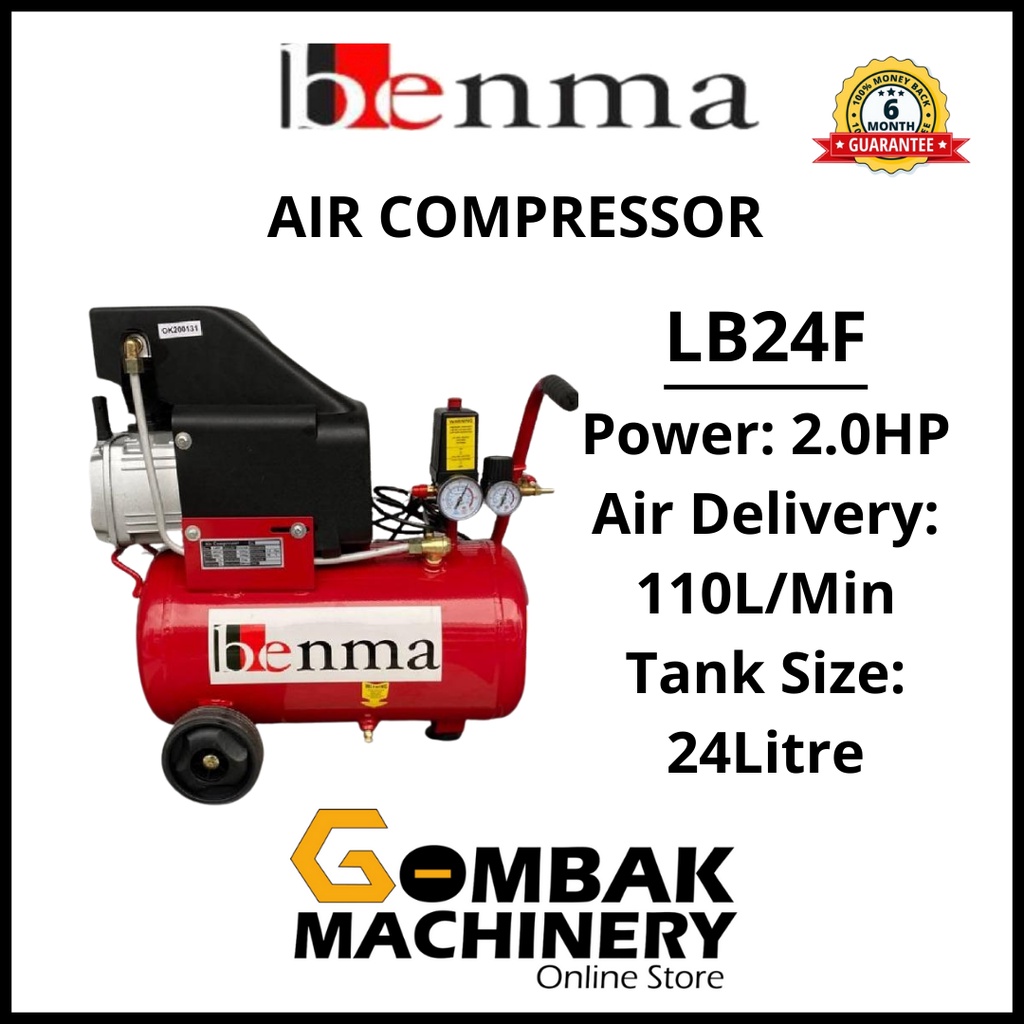 BENMA LB24F 2HP 25L Air Compressor 115psi -6 Months Warranty | Shopee Malaysia