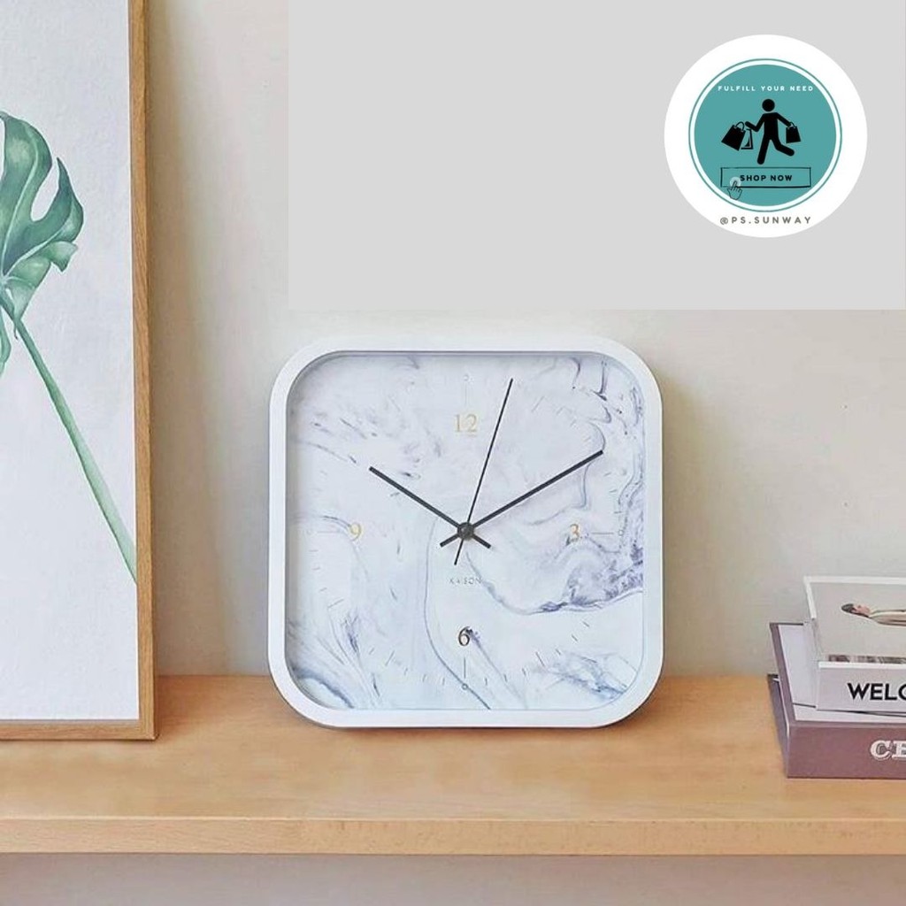 Marble Design Kaison Wall Clock | Shopee Malaysia